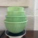 Fire King Jadite Swirl 4 Bowl Set - Etsy