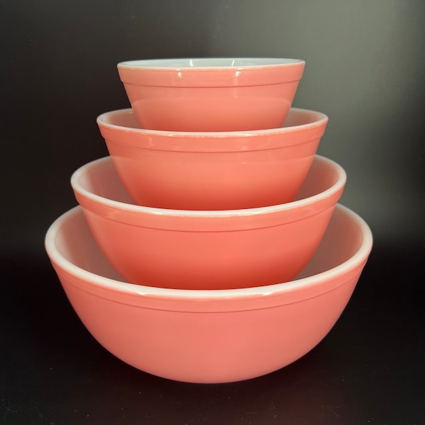 Pink Pyrex Bowls - Etsy