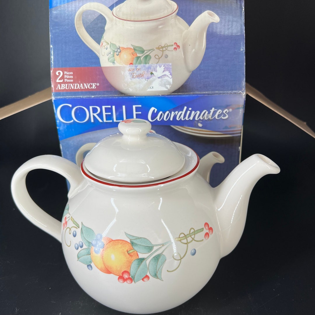 Corelle, Abundance, Teapot, NIB - Etsy