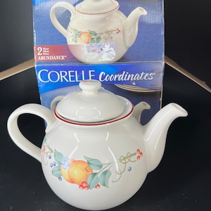Corelle, Abundance, Teapot, NIB - Etsy