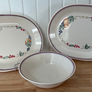 Corelle, Abundance, Serving Bowl and Two Platters - Etsy