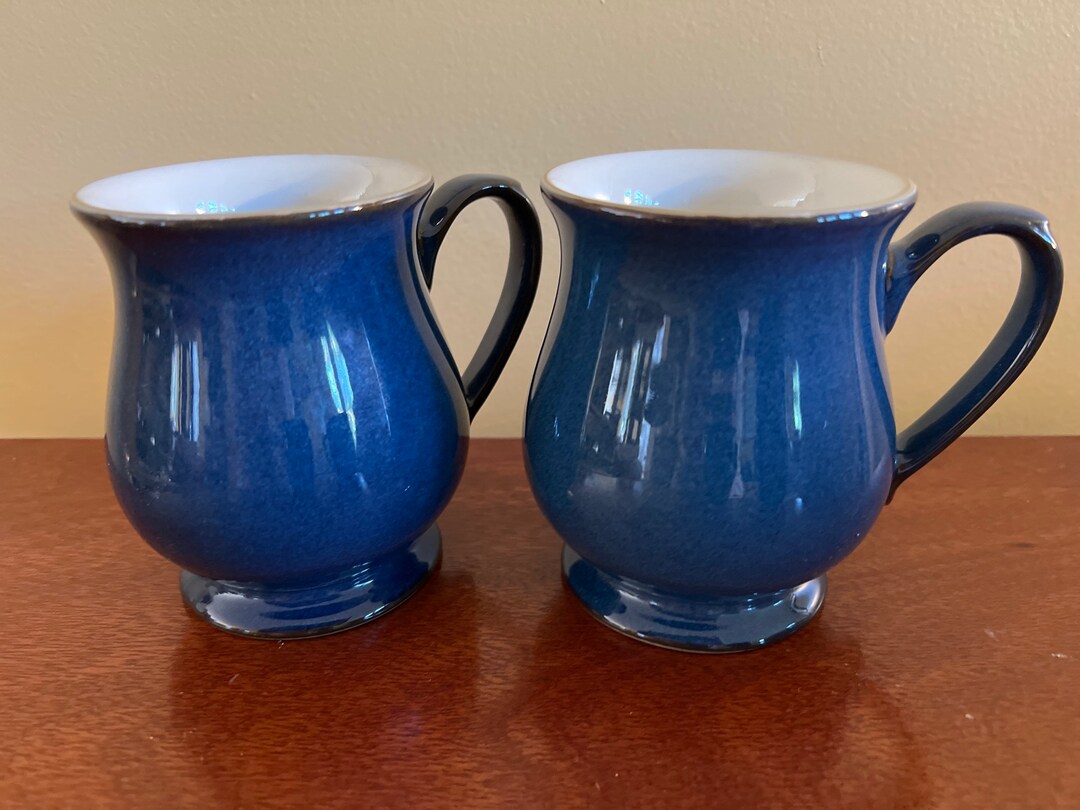 Denby, Boston Pattern, Craftsman Mugs, Pair - Etsy