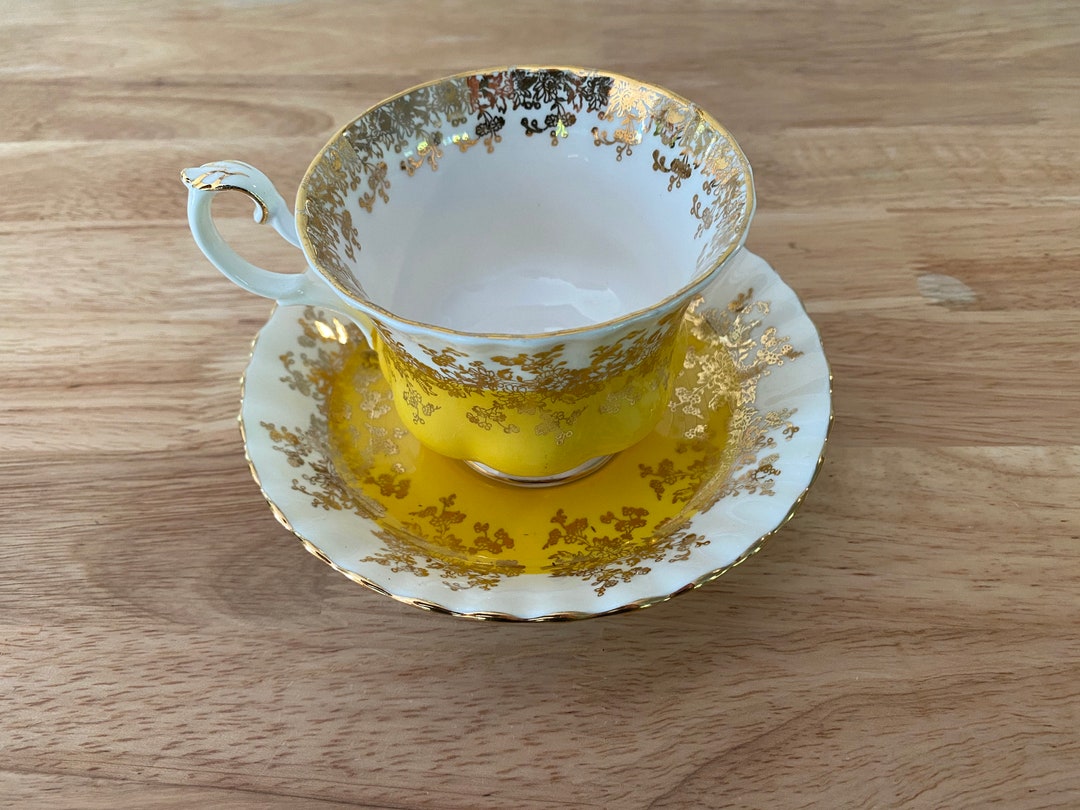 Royal Albert, Teacup, Yellow, Regal Series - Etsy