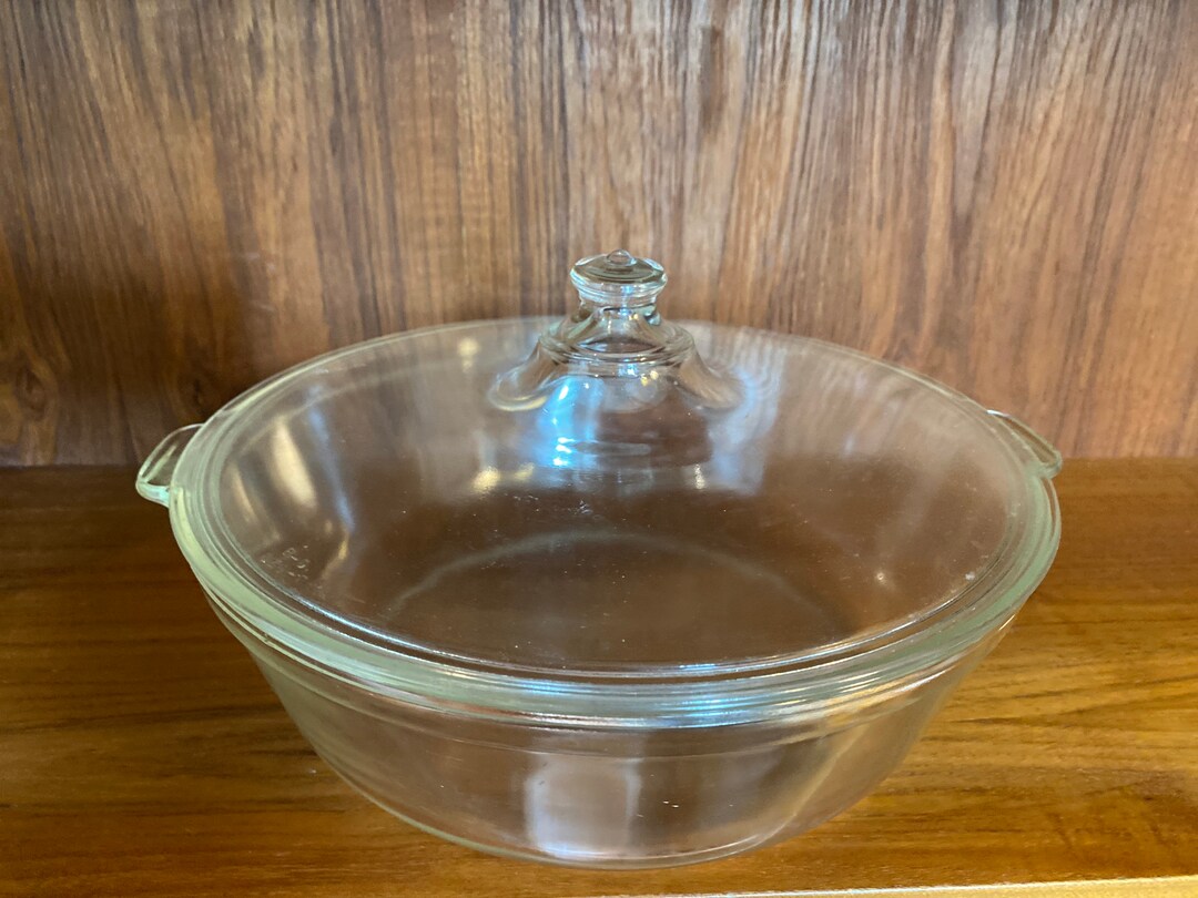 Pyrex, Clear, Transparent, Casserole With Lid - Etsy