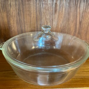 Pyrex, Clear, Transparent, Casserole With Lid - Etsy