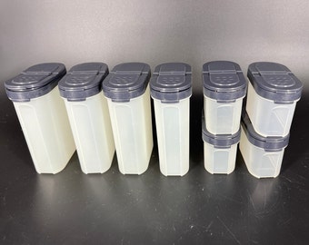 Vintage Tupperware Modular Mates Spice Shakers With Hunter Green Lids ...