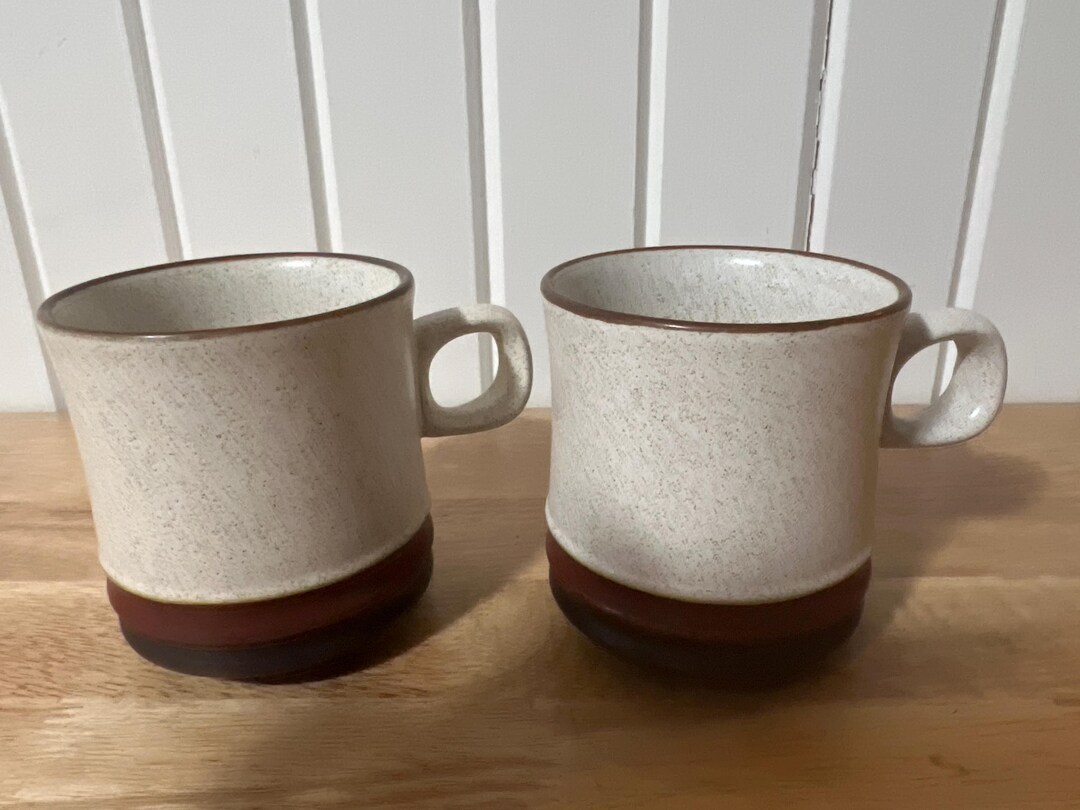 Denby, Potter's Wheel Rust, Mug.pair - Etsy
