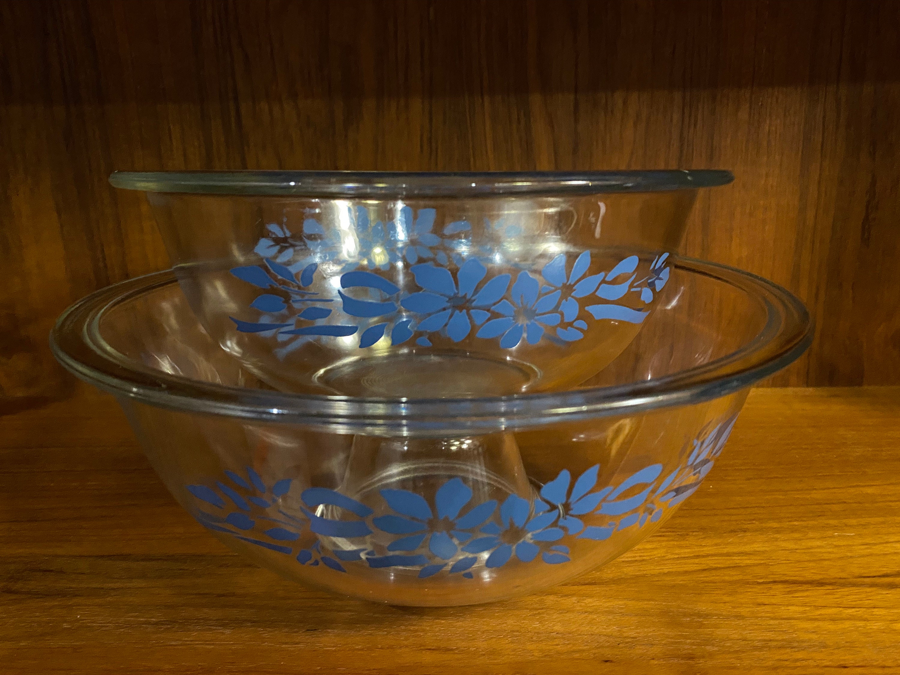 Pyrex Colonial Mist Set of 2 Nesting Bowls - Etsy Australia