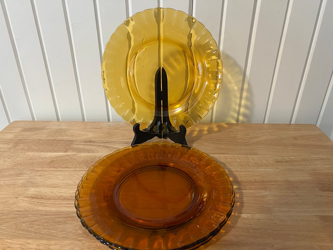 Duralex, Amber, Dinner Plates, Set of 4 - Etsy