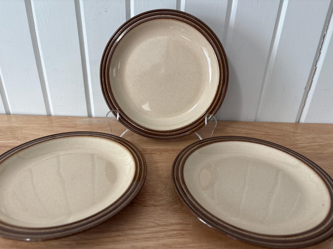 Denby, Pampas, Bread & Butter Plates, Set of 3 - Etsy