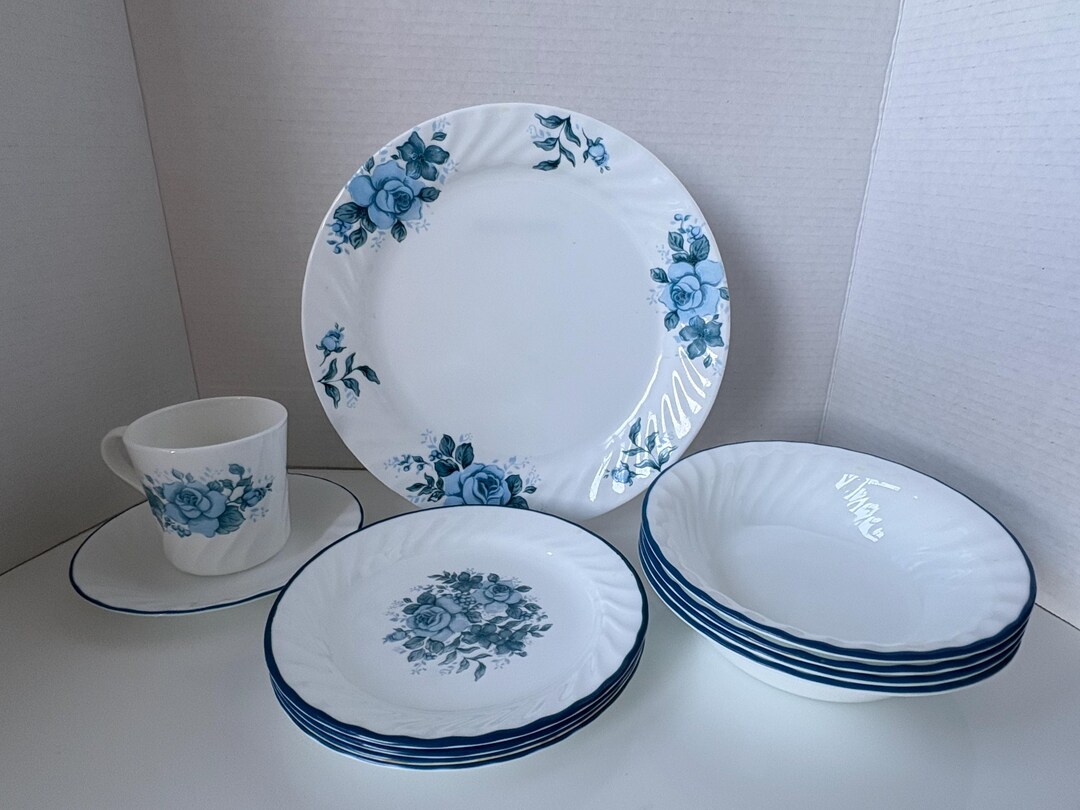 Corelle, Blue Velvet, 14 Pieces - Etsy