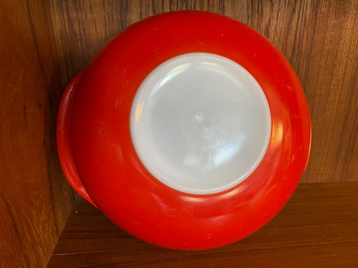 Pyrex 024 Red With Lid | Etsy