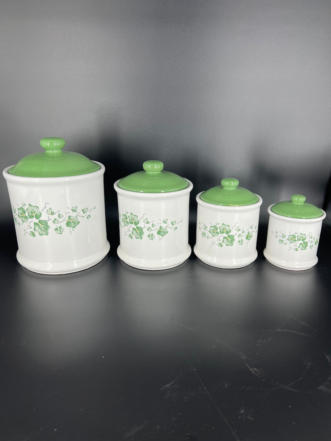 Corelle, Callaway, Jays Imports, Porcelain Canister, Set of 4 - Etsy