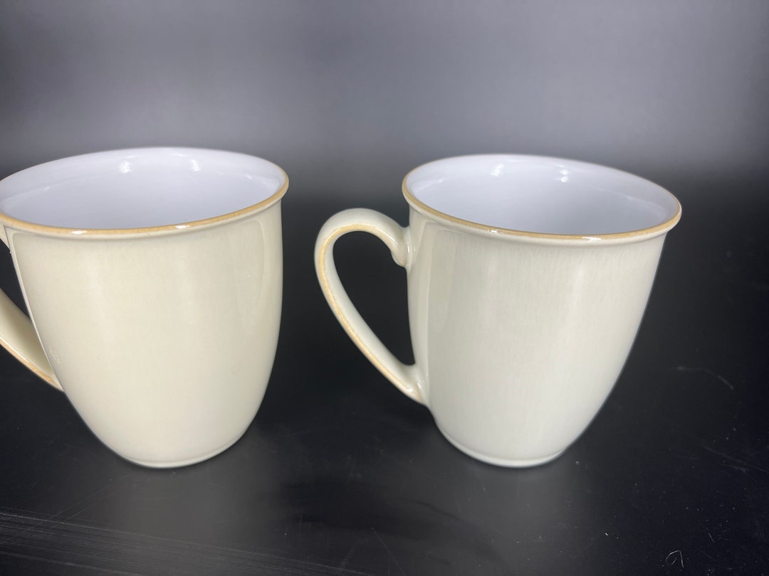 Denby, Linen Pattern, Beaker Mugs, Pair - Etsy