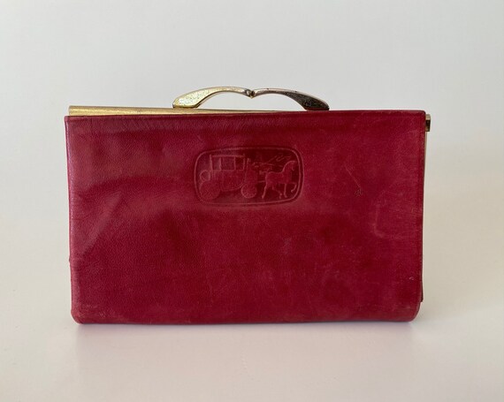 Wallet Vintage Red Leather Tilley Made in Canada - Etsy