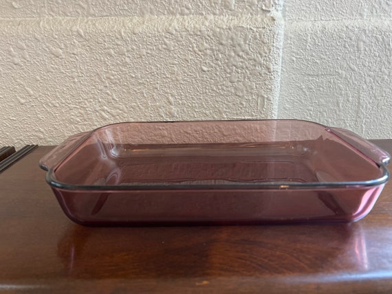 Pyrex 232 R Cranberry Glass Rectangular Casserole Dish - Etsy