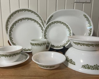 Set of 24 Piece Corelle "spring Blossom" Dinnerware by Corning/corelle ...