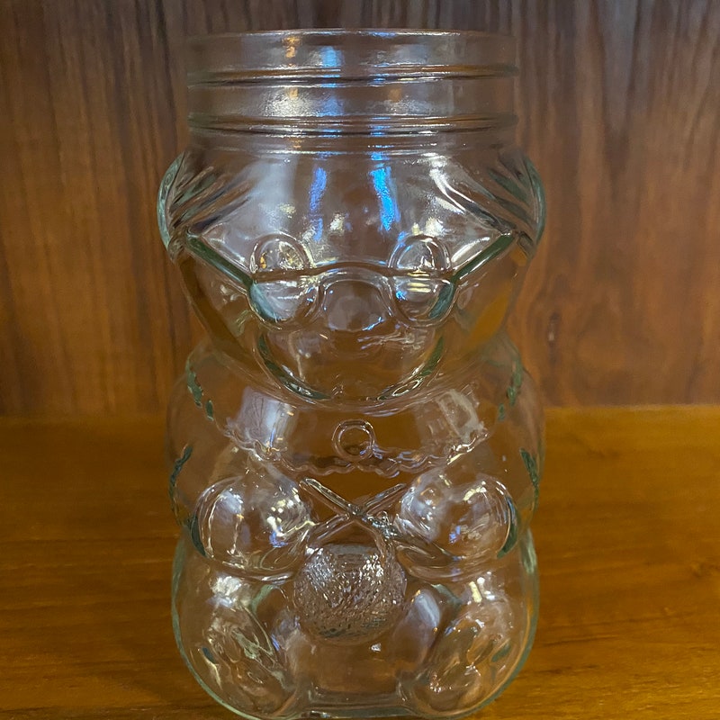 Glass Bear Jar - Etsy