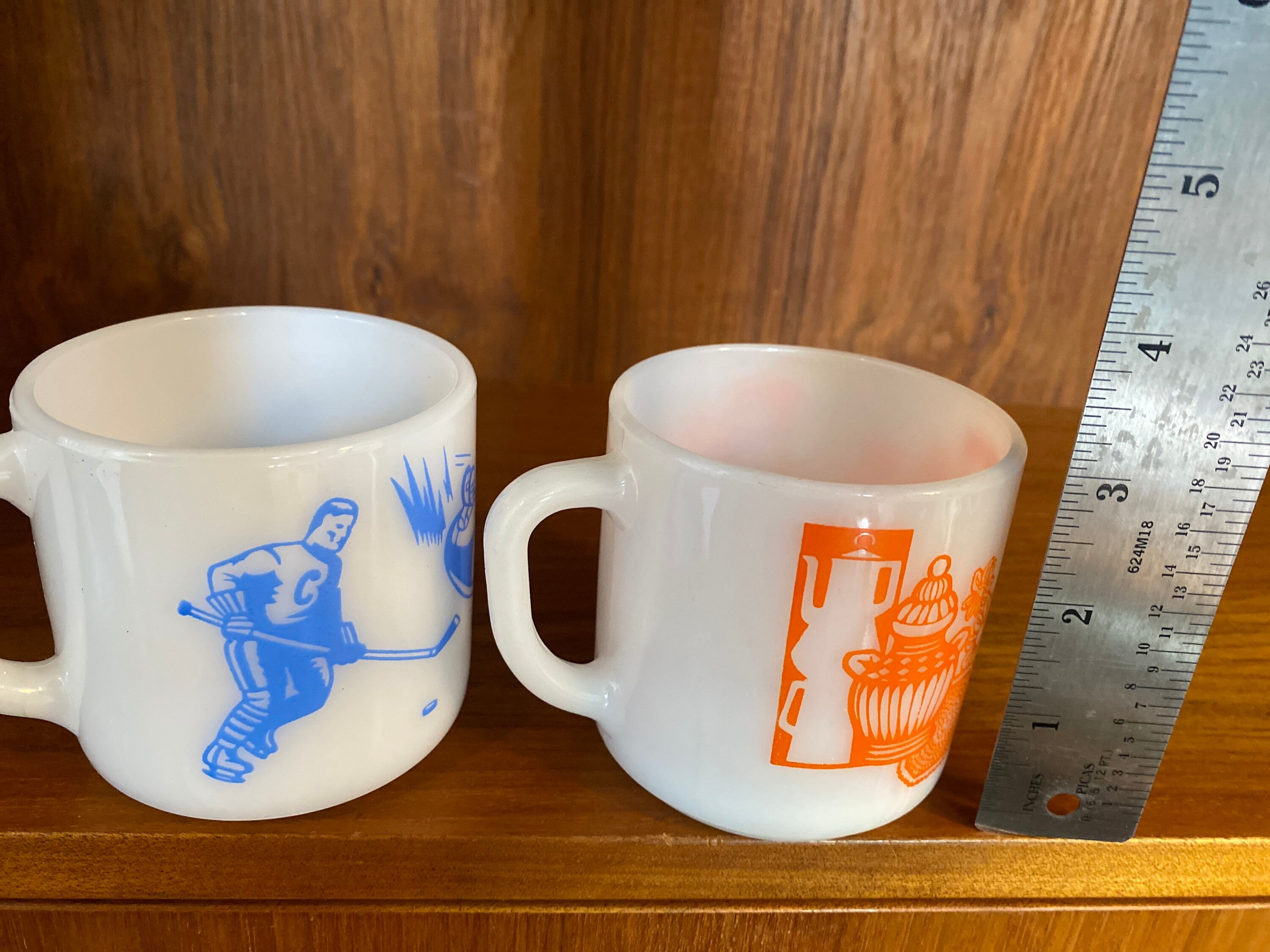 Federal Glass Milk Glass Coffee Mugs | Etsy