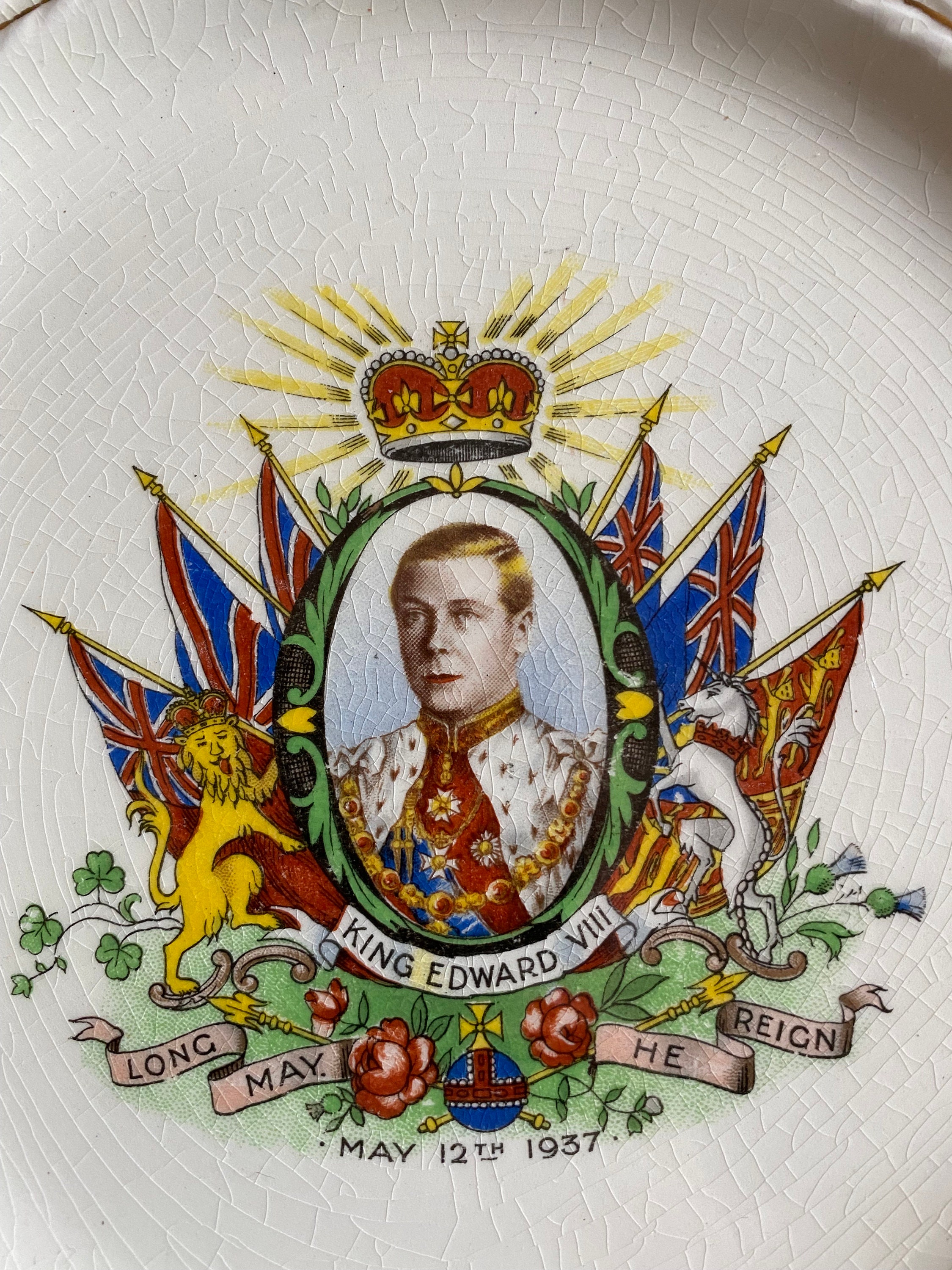 Royal Winton Pottery King Edward VIII Porcelain - Etsy