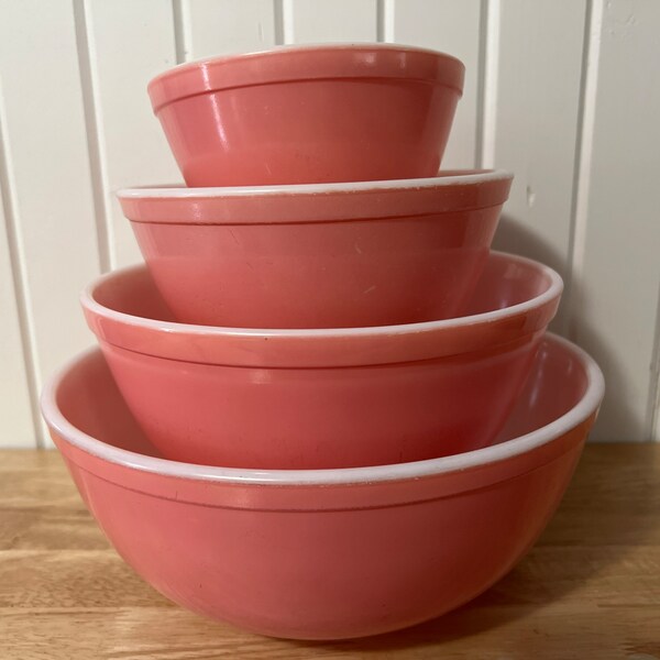 Pink Pyrex Bowls - Etsy