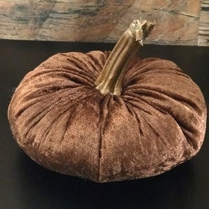 Velvet Pumpkins, Mocha, Light Rust, Antique Gold, and Burgundy Velvet ...