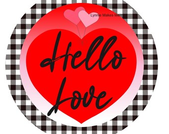 Hello Love Sign | Etsy