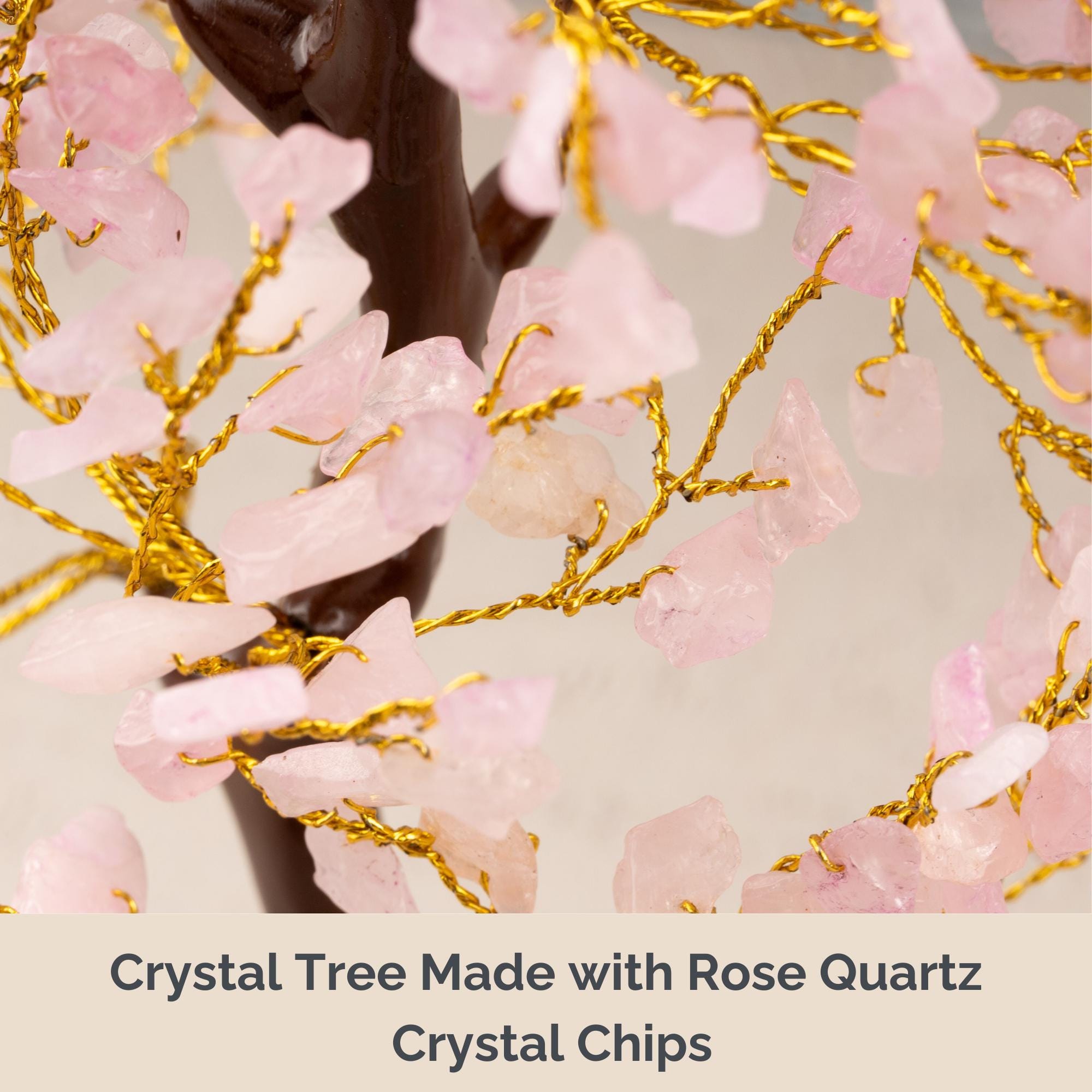 Rose Quartz Crystal Tree of Life, Decorative Crystal Tree, Natural ...