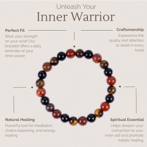 Inner Strength Manifestation Crystal Bracelet, Healing Bracelet ...