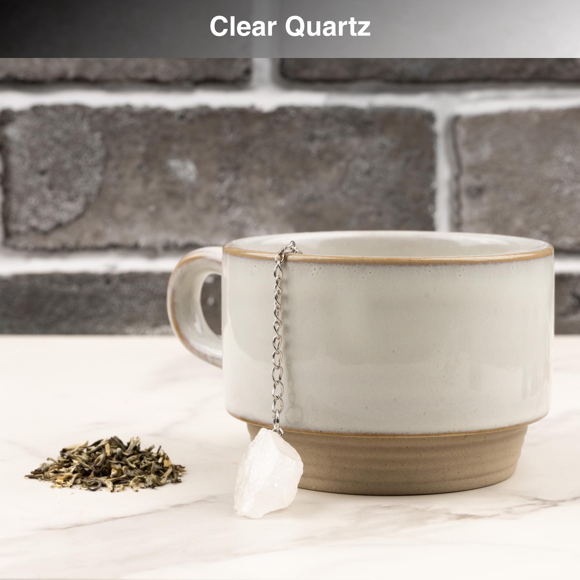 Raw Crystal Tea Infuser, Loose Leaf Tea Steeper With Natural Stone, Tea ...