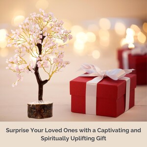 Rose Quartz Crystal Tree of Life, Decorative Crystal Tree, Natural ...