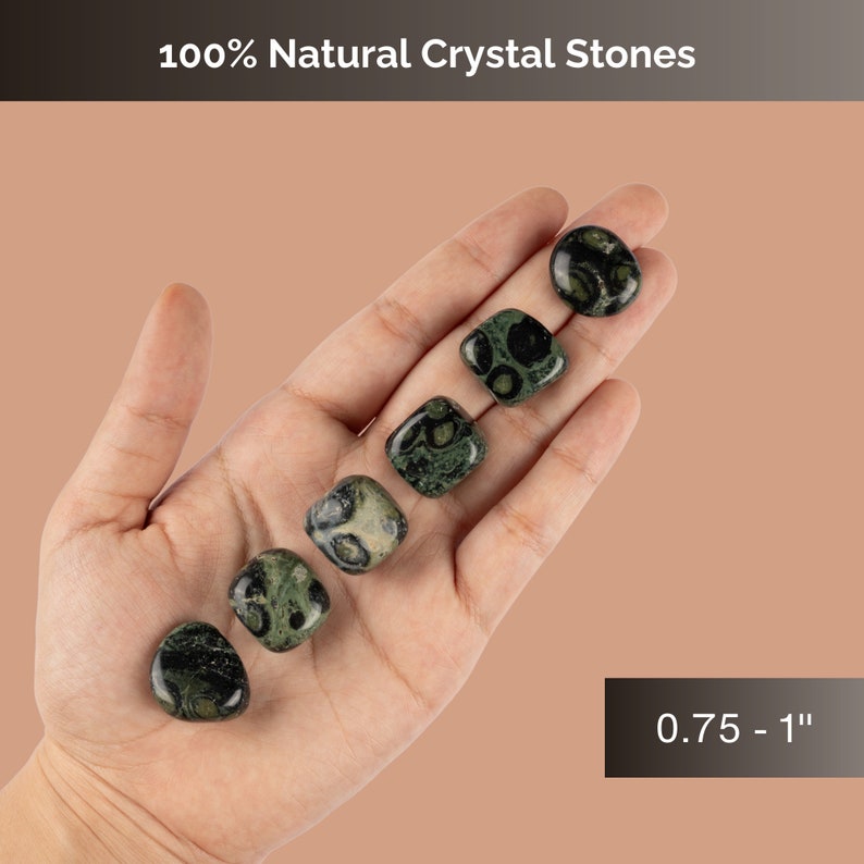 Kambaba Jasper Crystal Tumble Stone - Authentic Polished Stone for ...