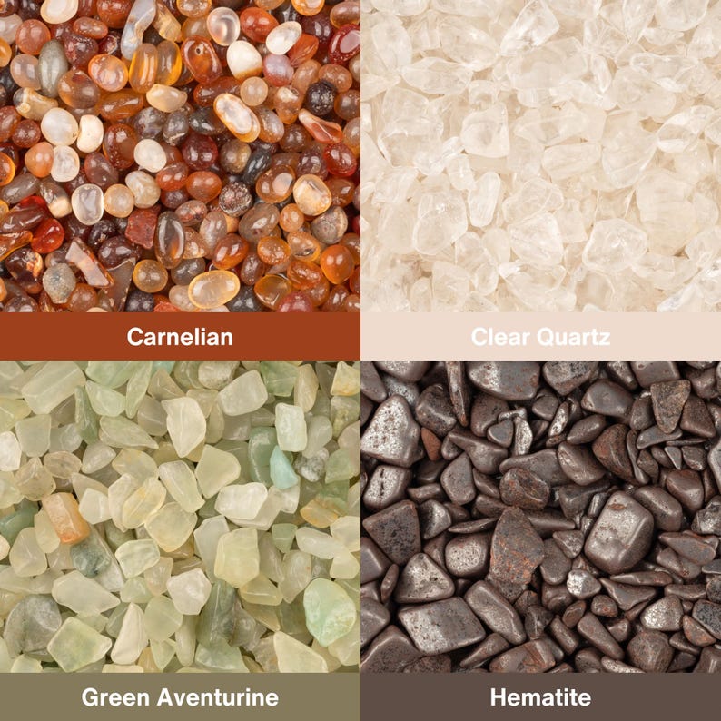 Genuine Crystal Chips 5-10mm, Undrilled Semi Tumbled Mini Crystals for ...