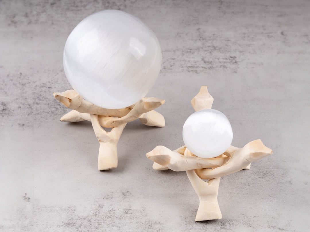 Selenite Sphere Crystal, Spiritual Room Decor, Energy Healing Crystals ...