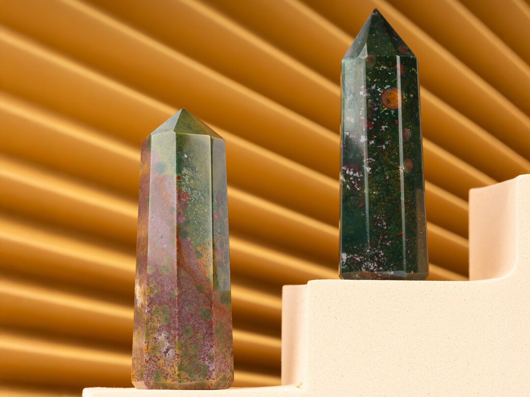 Bloodstone Obelisk Point Crystal Tower 2.25-3", Natural Healing ...