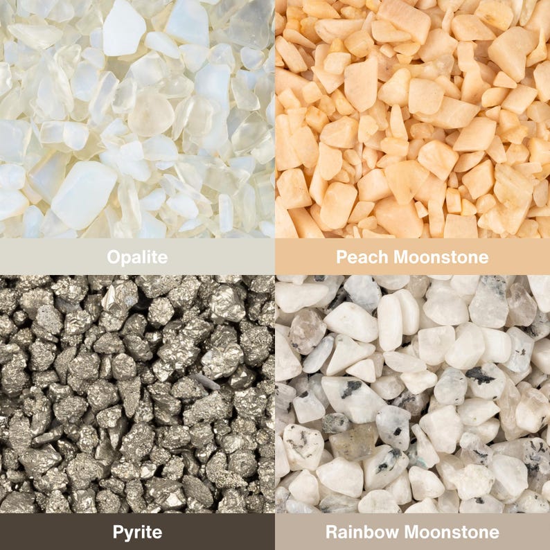 Genuine Crystal Chips 5-10mm, Undrilled Semi Tumbled Mini Crystals for ...