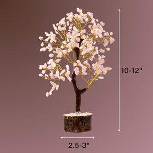 Rose Quartz Crystal Tree of Life, Decorative Crystal Tree, Natural ...