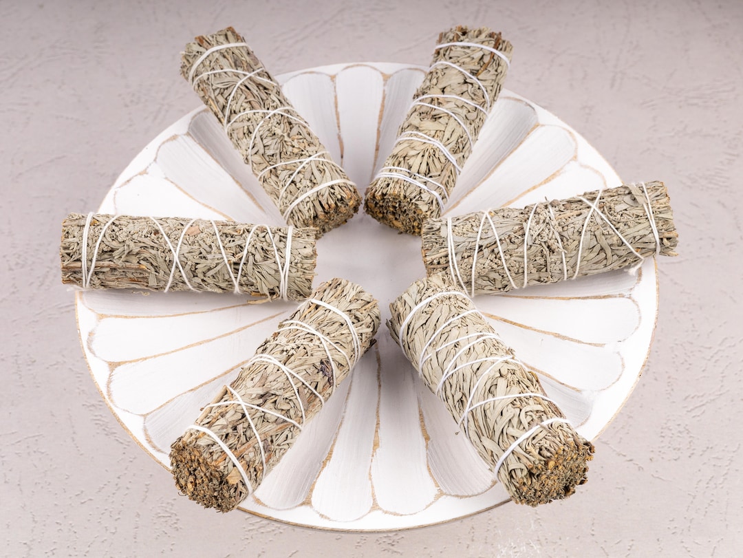 Blue Sage Smudge Stick, 4” Blue Sage Bundle for Cleansing, Energy ...