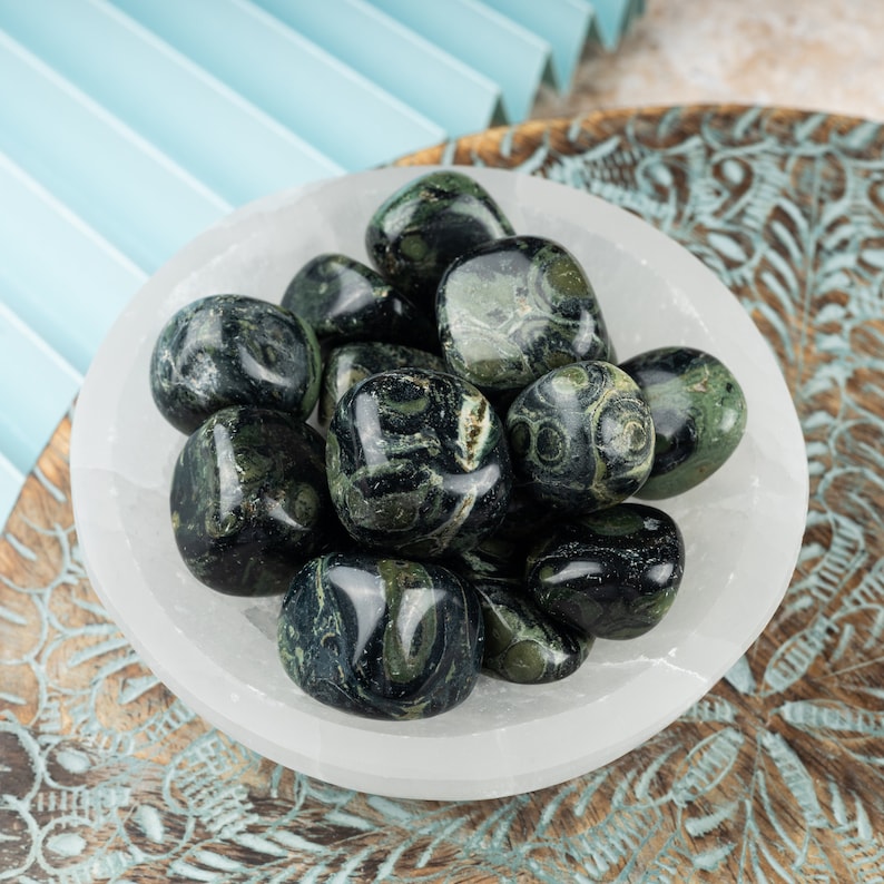 Kambaba Jasper Crystal Tumble Stone - Authentic Polished Stone for ...