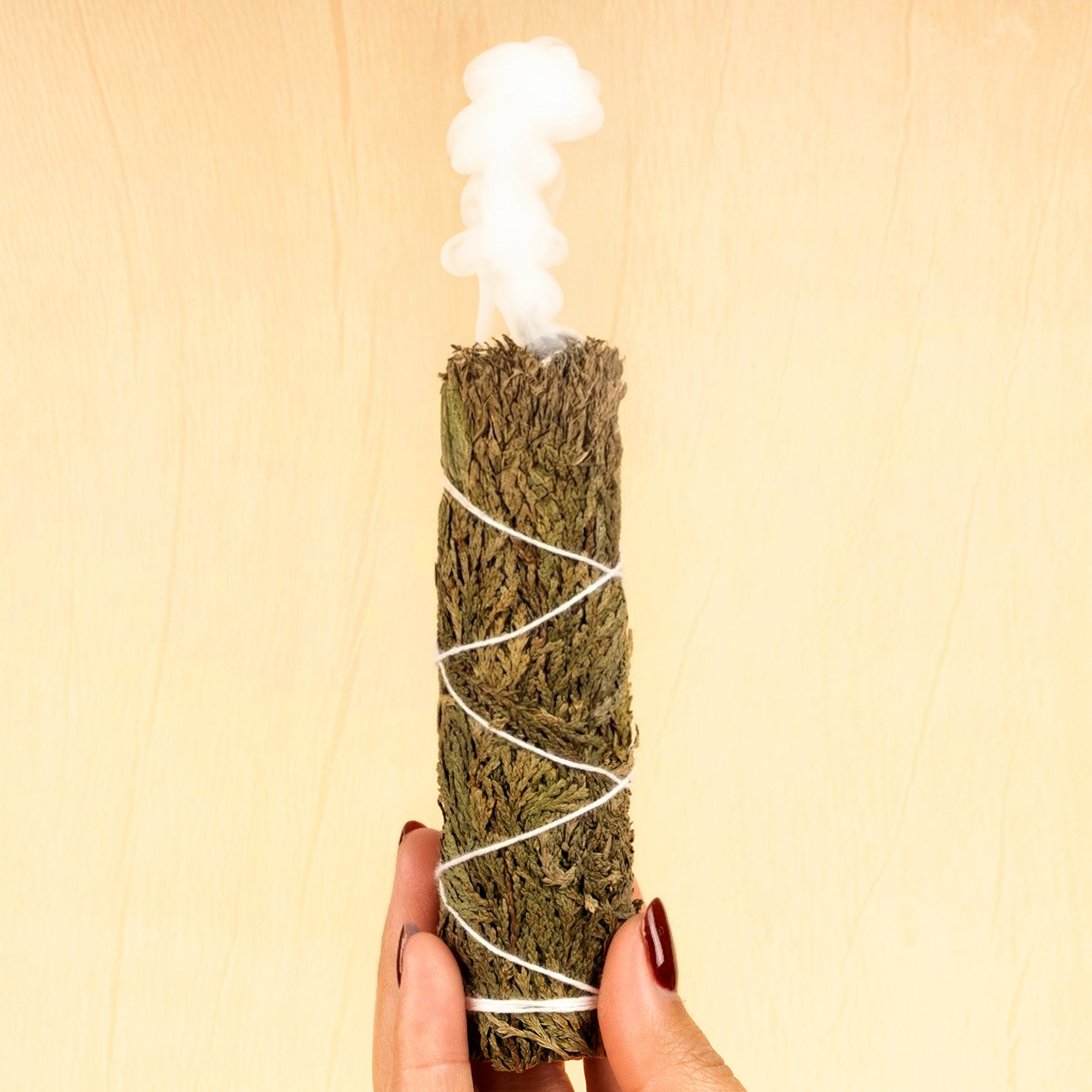 Cedar Smudge Stick, 4” Cedar Bundle for Cleansing, Energy Healing ...