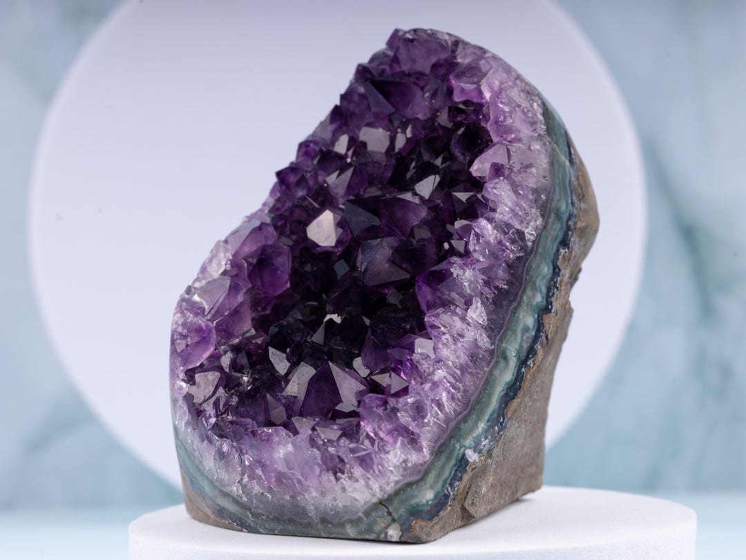 Natural Amethyst Cut Base Healing Crystals, "aaa" Quality Large ...