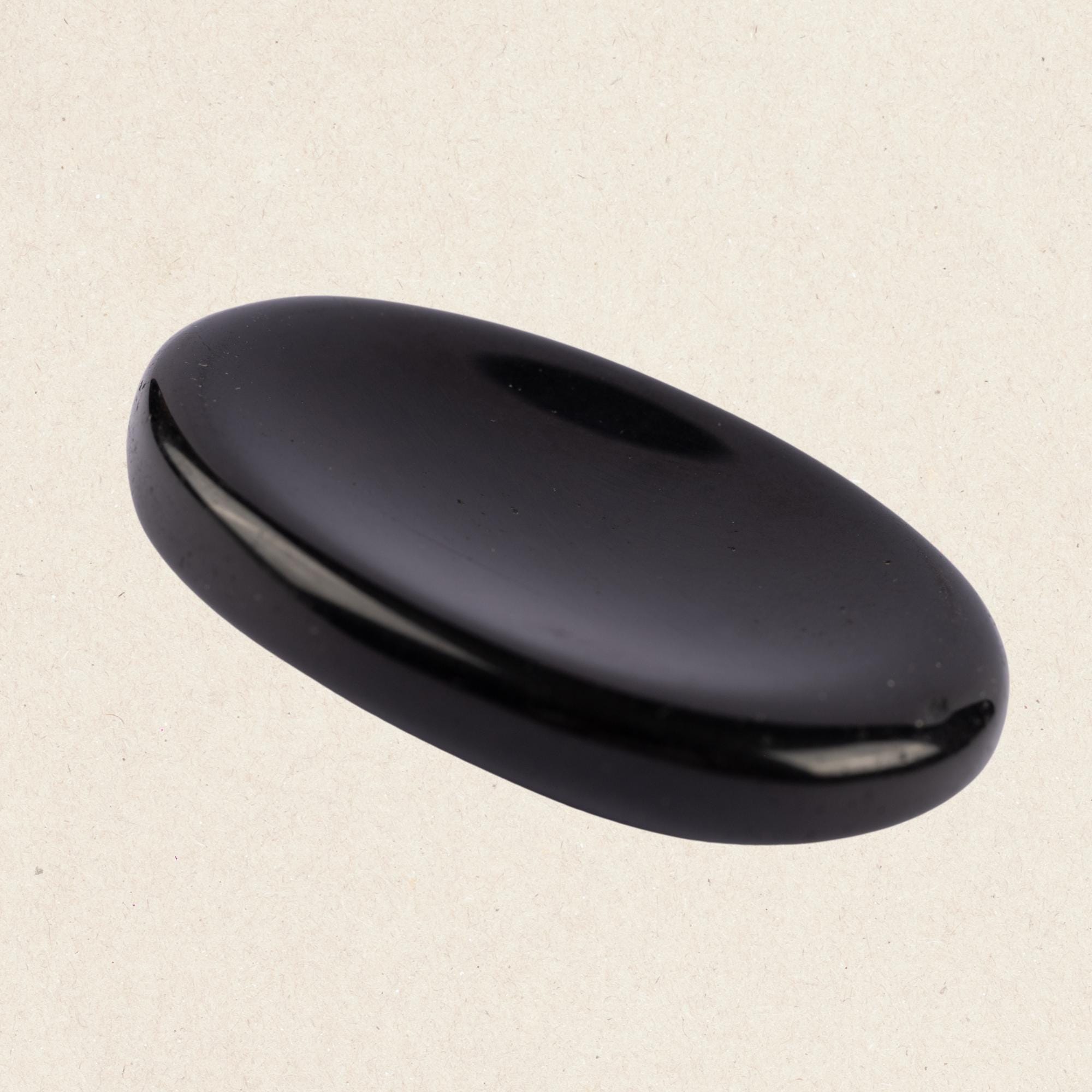 Black Obsidian Worry Stone for Anxiety Relief, Healing Crystals ...