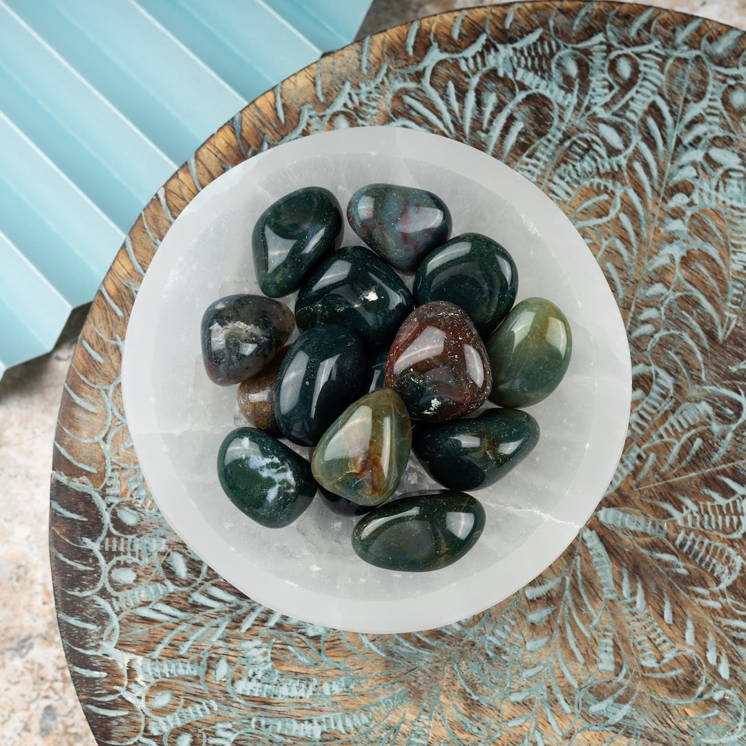 Bloodstone Crystal Tumble Stone - Authentic Polished Stone for ...
