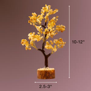 Yellow Aventurine Crystal Tree of Life, Decorative Crystal Tree ...