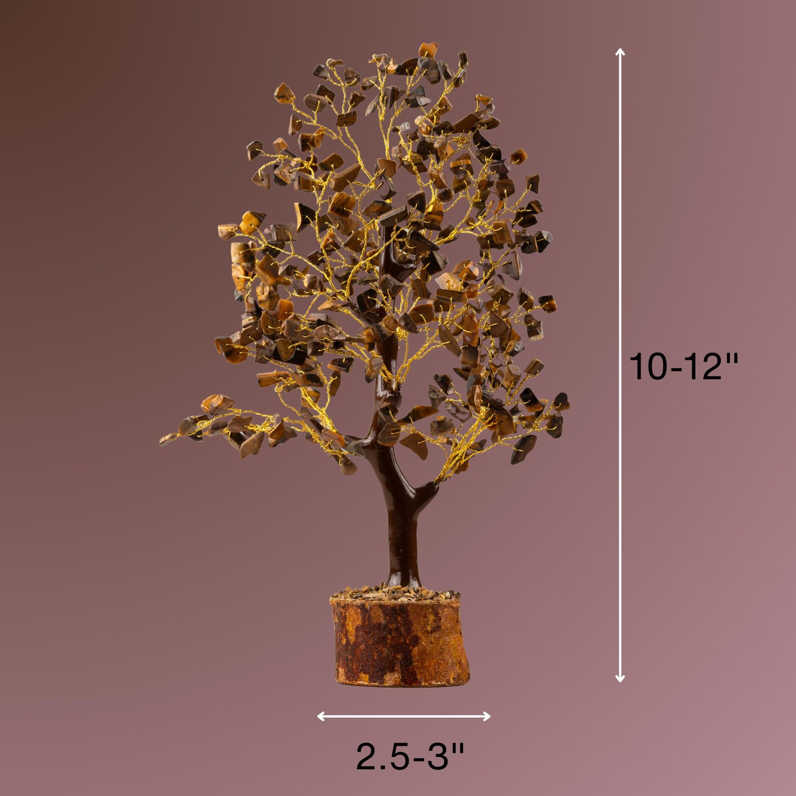 Tiger’s Eye Crystal Tree of Life, Decorative Crystal Tree, Natural ...