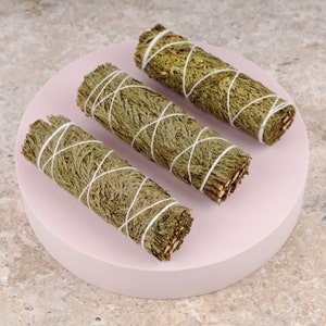 Cedar Smudge Stick, 4” Cedar Bundle for Cleansing, Energy Healing ...