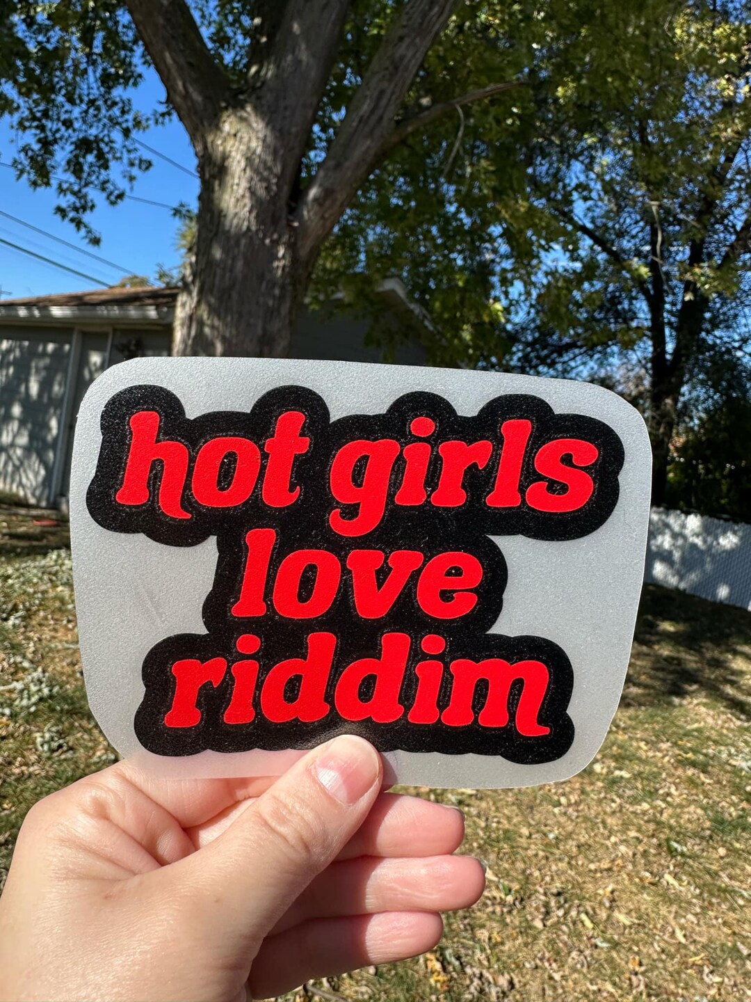 Hot Girls Love Riddim Vinyl Decal: Dubstep Headbanger Sticker for Car ...