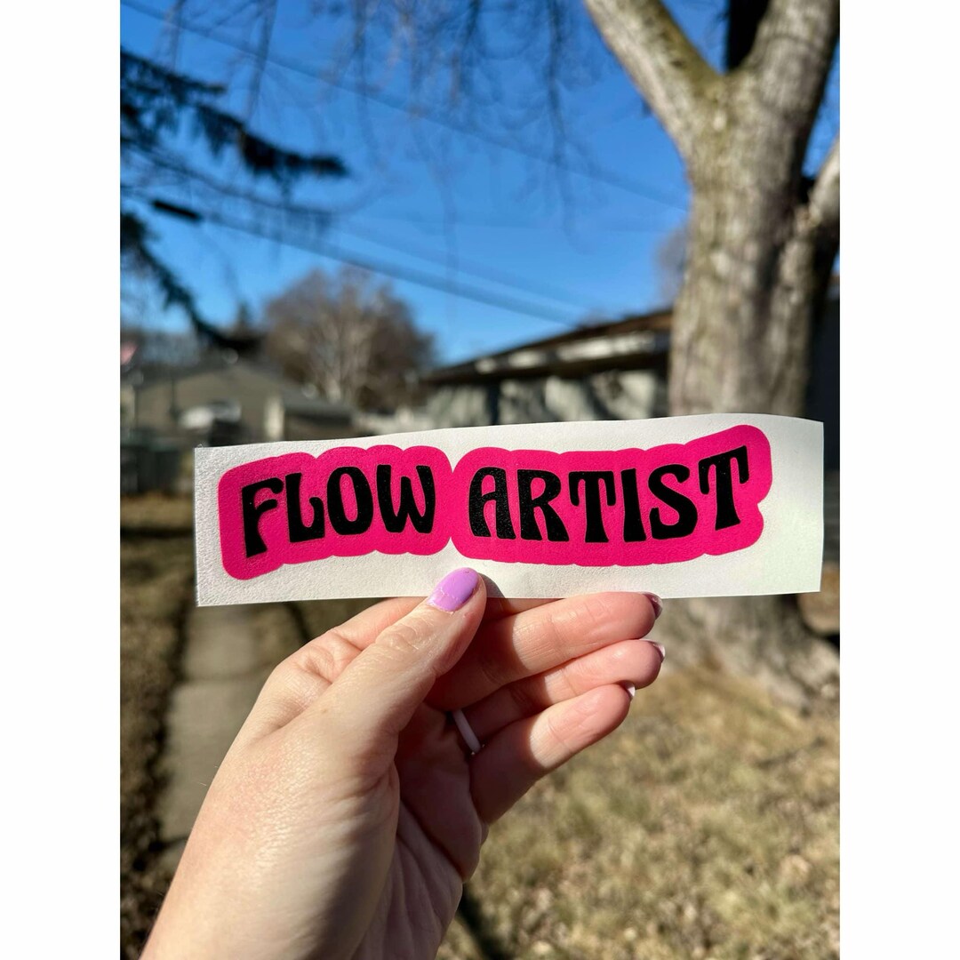 Flow Artist Permanent Vinyl Decal, Headbanger, House Music, Dubstep ...