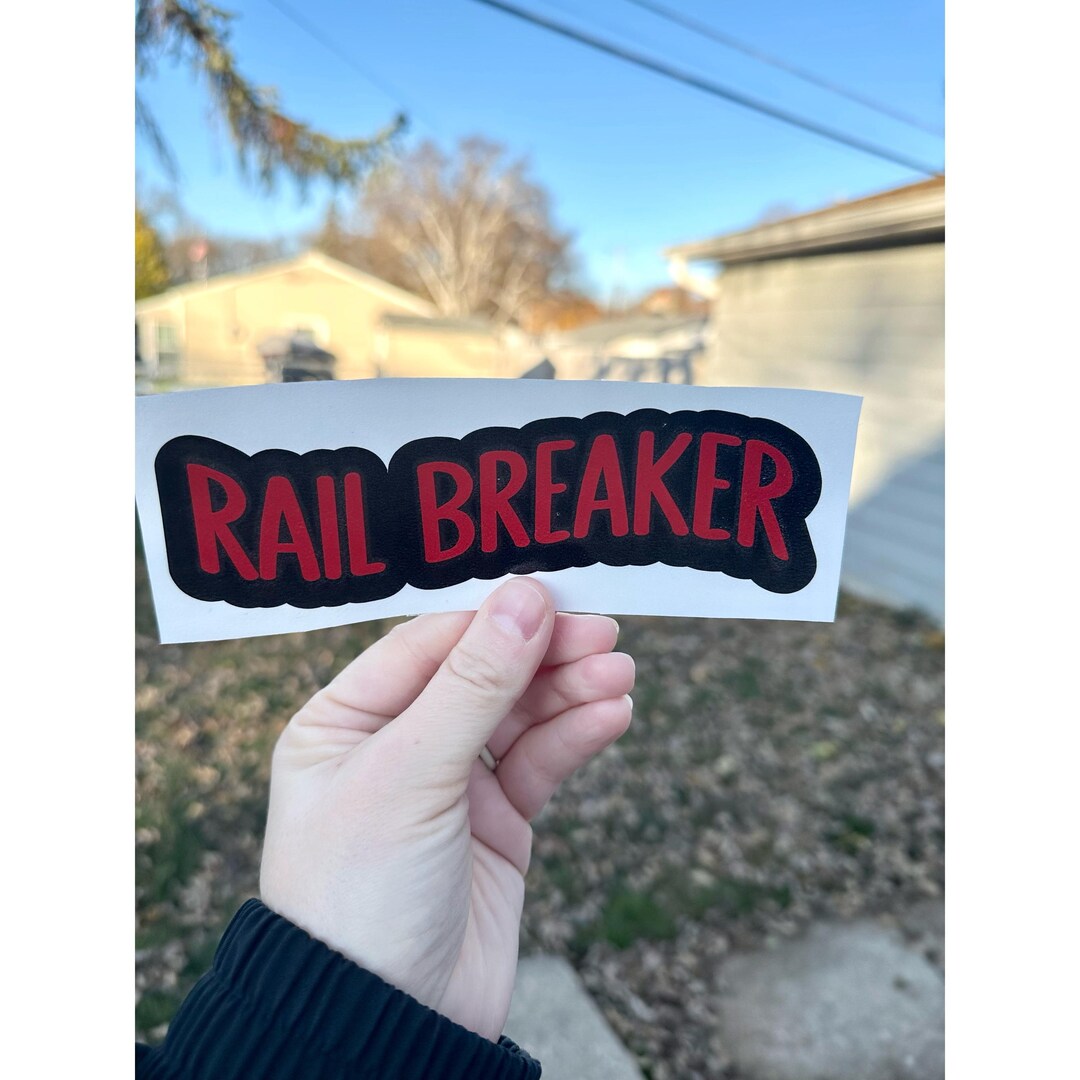 Rail Breaker Waterproof Vinyl Decal: Dubstep EDM Laptop, Car ...