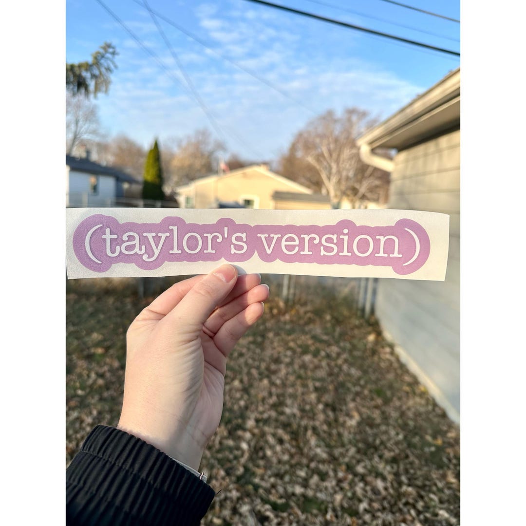 Taylor's Version Waterproof Vinyl Decal, Car Decal, Taylor Swift Merch ...